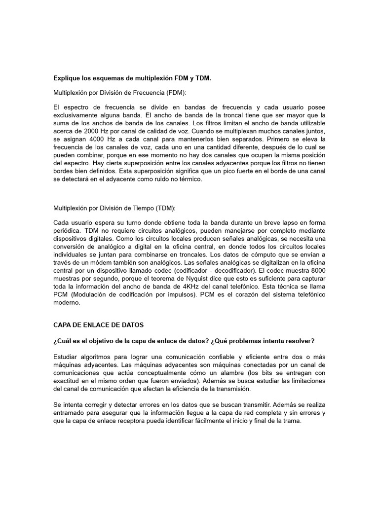 Redes 2 | PDF | Detección y corrección de errores | Ingeniería en telecomunicaciones