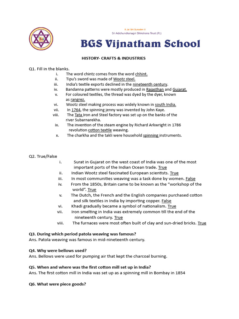 Craft and Industries-Handouts | PDF | Weaving | Textiles