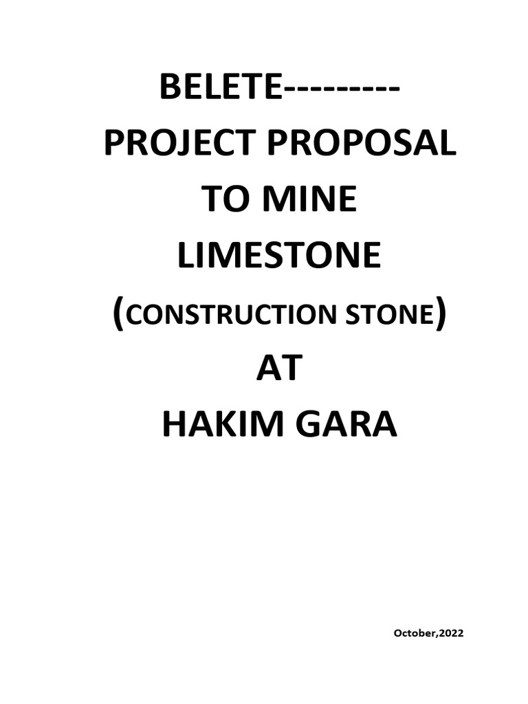 Belete Limestone | PDF | Limestone | Income