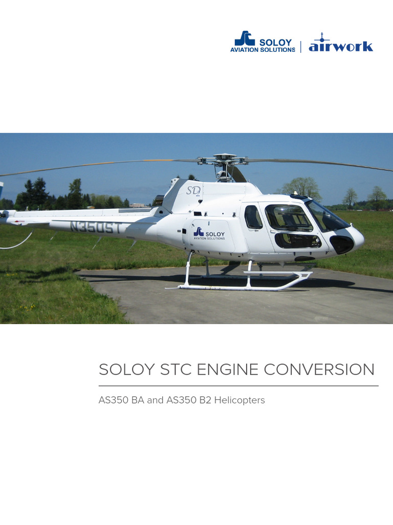 AS350 Helicopter Soloy Engine Conversion | PDF | Engines | Turbine