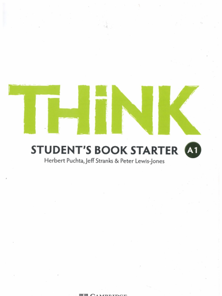 Think Student Book Starter A1 | PDF