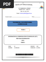 Ict Grade 5 Examination Questions2 | PDF | World Wide Web | Internet & Web