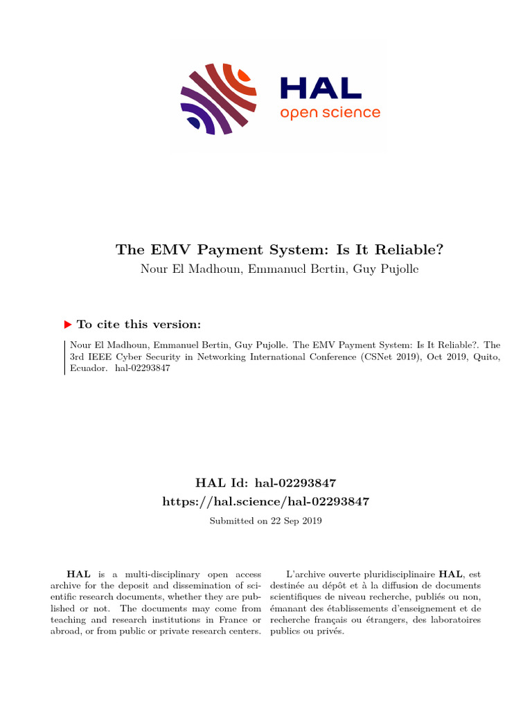 EMV Payment System Reliability Analysis | PDF | Emv | Debit Card