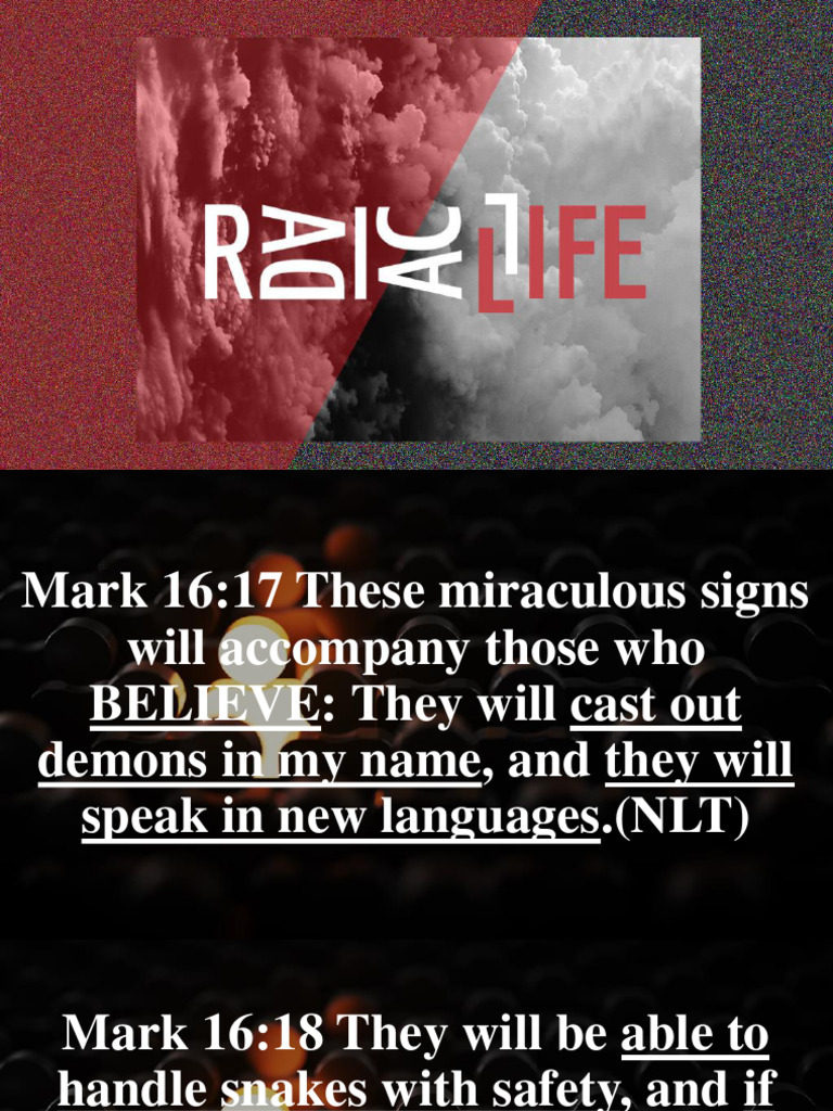 03 Radical Life Series New | Download Free PDF | Gospel Of Mark | Jesus