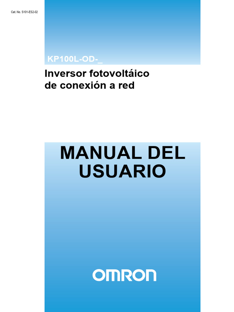 s101 kp100l Users Manual Es | PDF