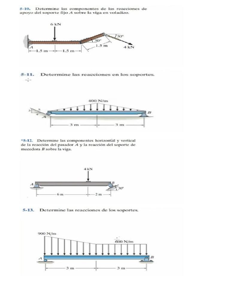 Estatica Deber 17ejercicios | PDF