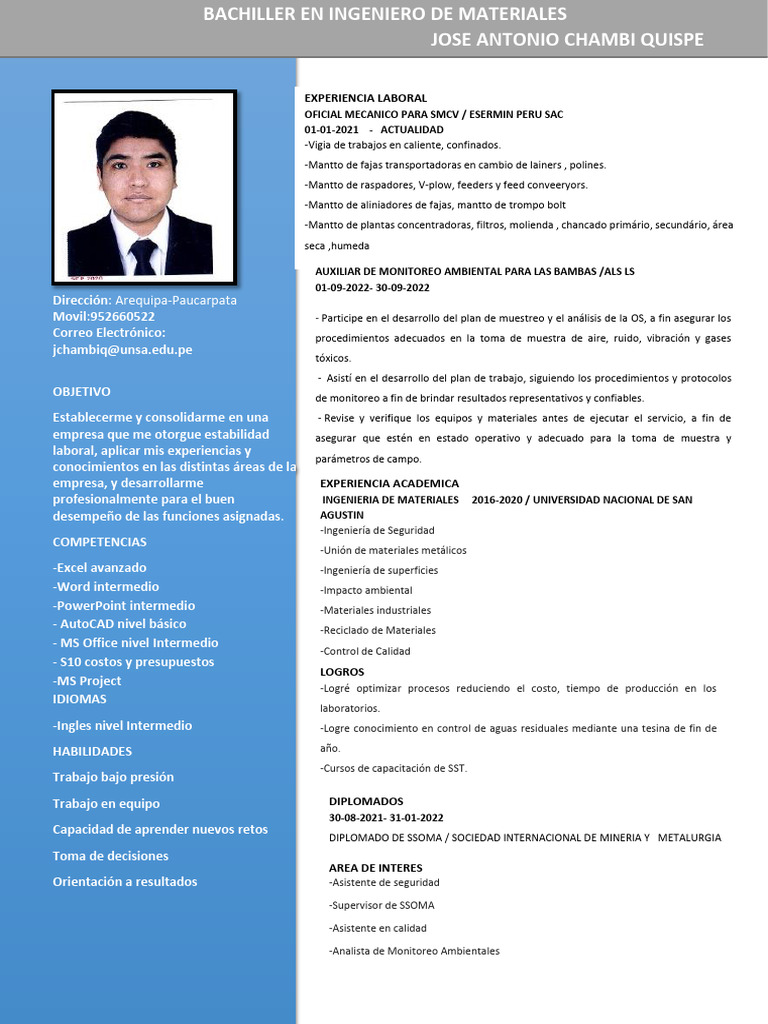 Antonio CV Unido | PDF | Universidad