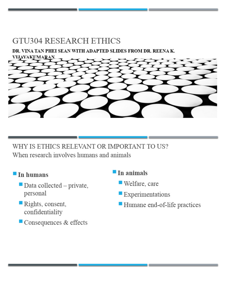 Topic 3 - Research Ethics | PDF | Experiment | Informed Consent