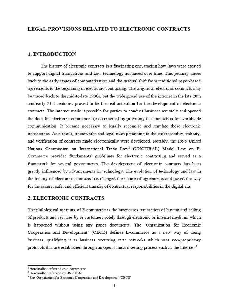 E Contract Assignment | PDF | Electronic Data Interchange | E Commerce