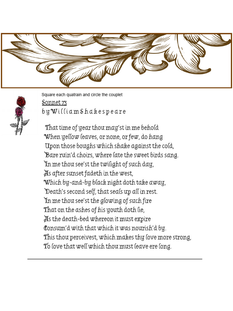 Sonnet 73 | PDF