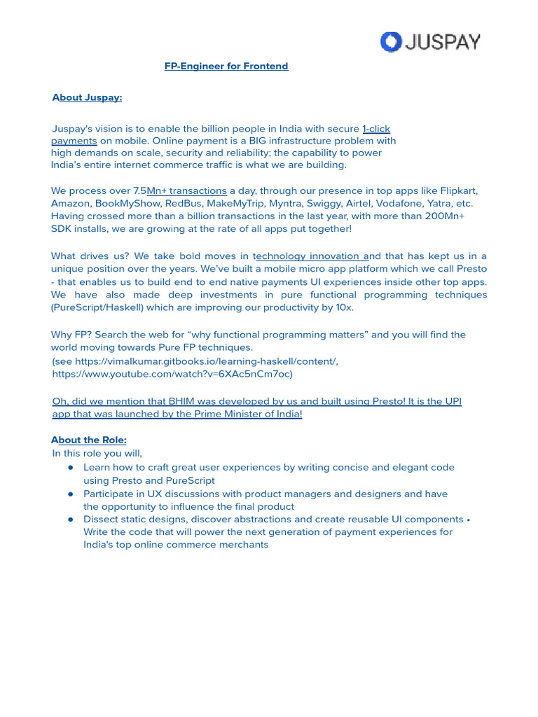 FP-Engineer Frontend.docx | PDF