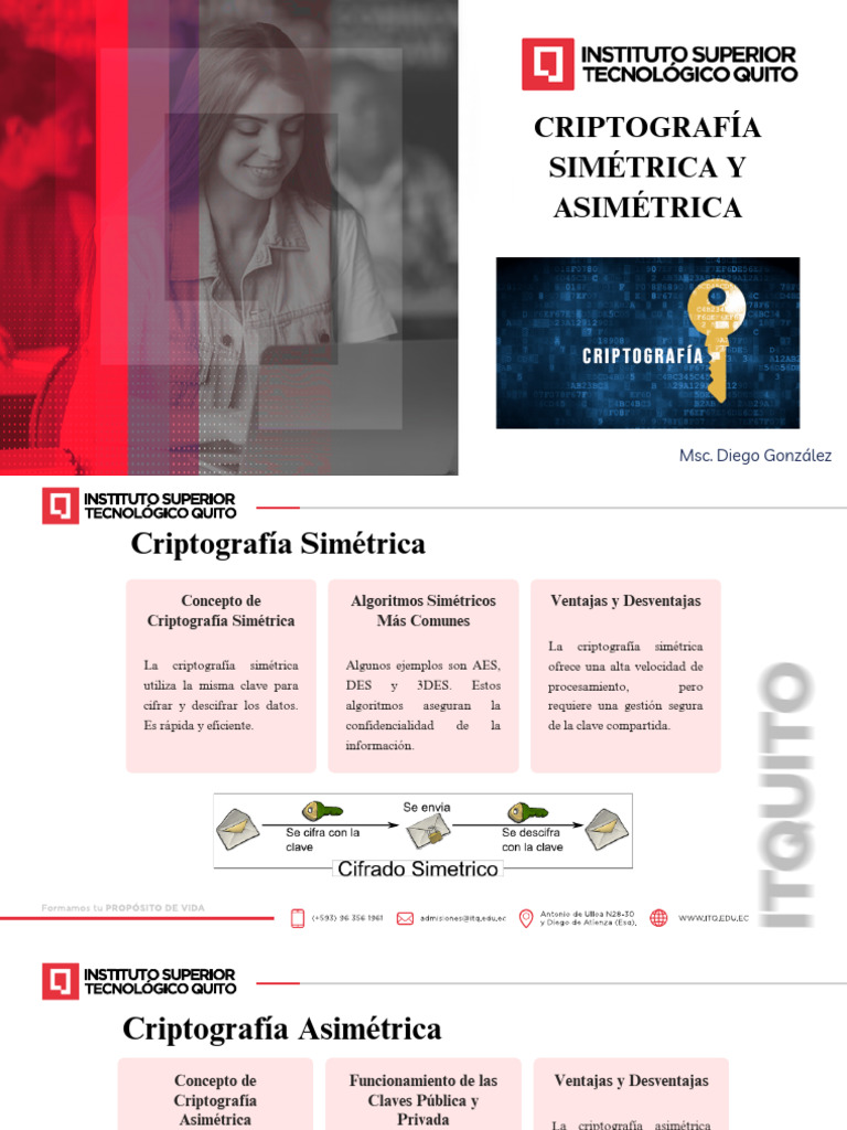 Criptografia Simetrica y Asimetrica Itq5 | PDF | Criptografía de clave pública | Clave ...