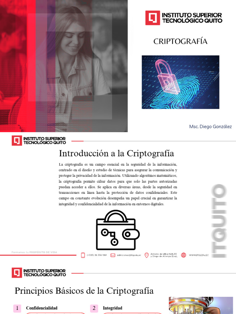 Criptografia Itq4 | Descargar gratis PDF | Clave (criptografía) | Criptografía