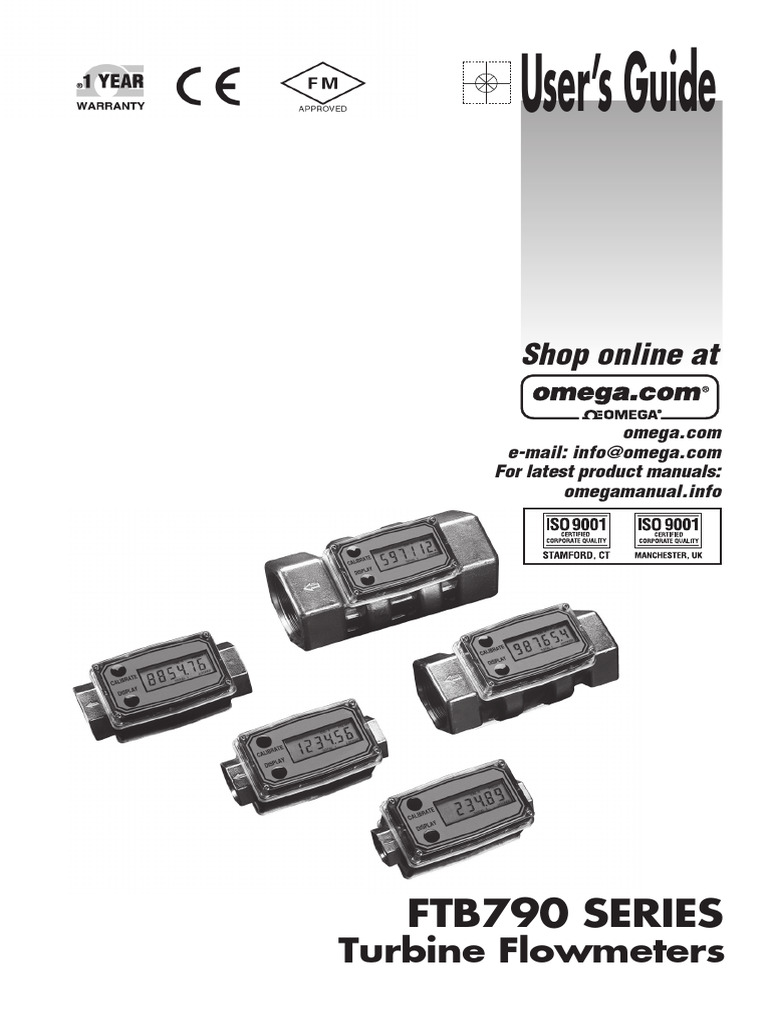 AF - 853 Manual - Turbine Flowmeters | PDF | Calibration | Turbine