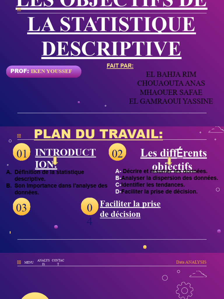 Objectifs et Importance de la Statistique Descriptive | PDF | Statistiques | Moyenne