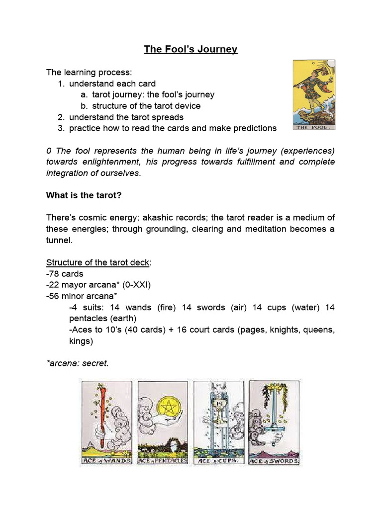 The Fool's Journey | PDF | Psychology