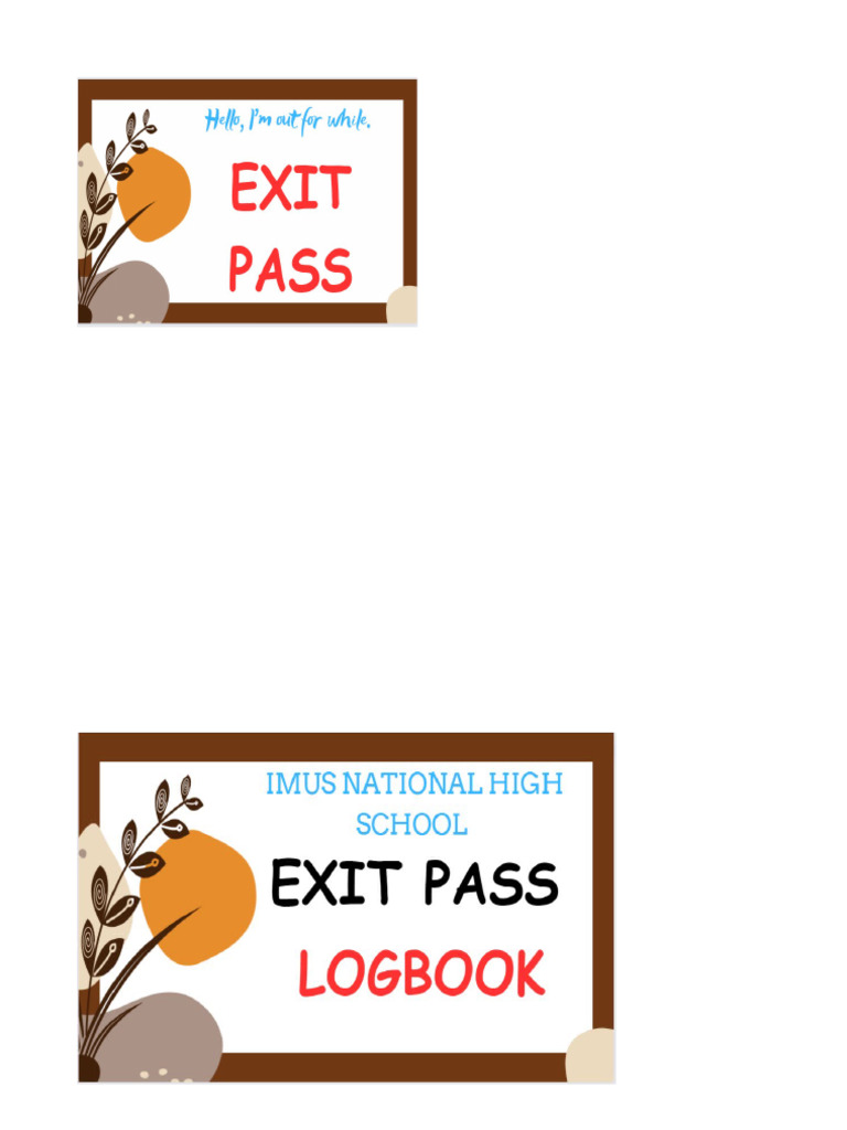 EXIT PASS | PDF