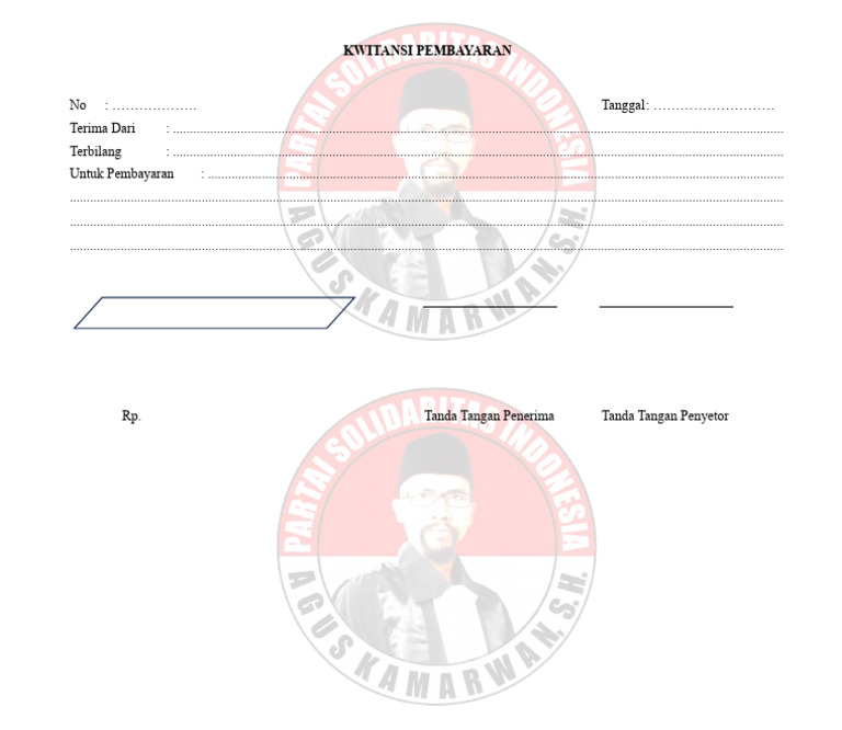 Template Kwitansi Pembayaran | PDF