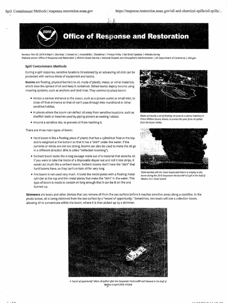 Checkpoint #1 - Articles On Oil Spills | PDF