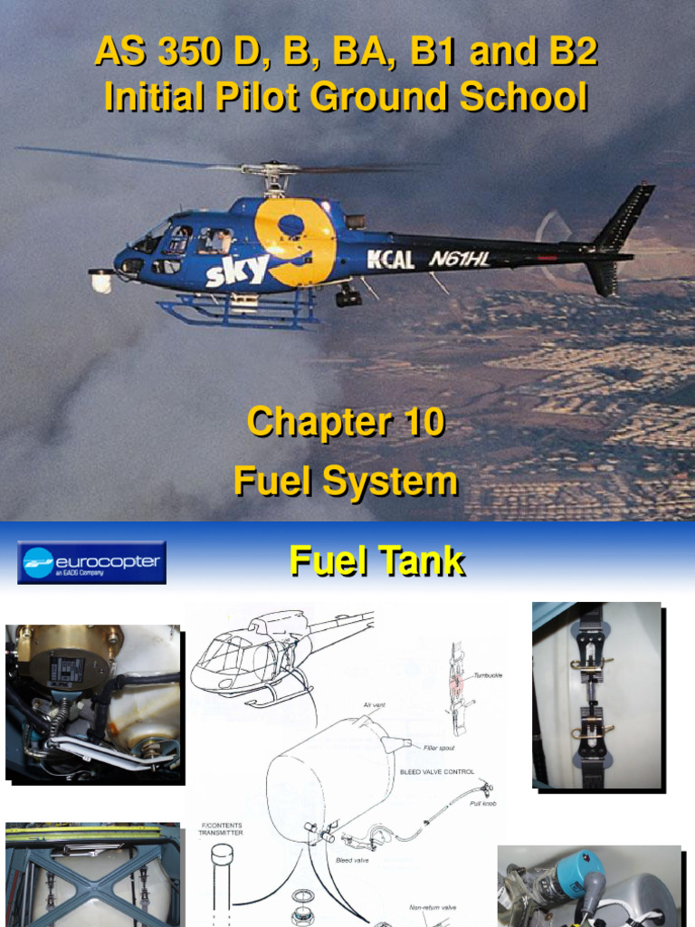 AS350 B2 - Ch 10 - Fuel System | PDF | Pump | Pressure