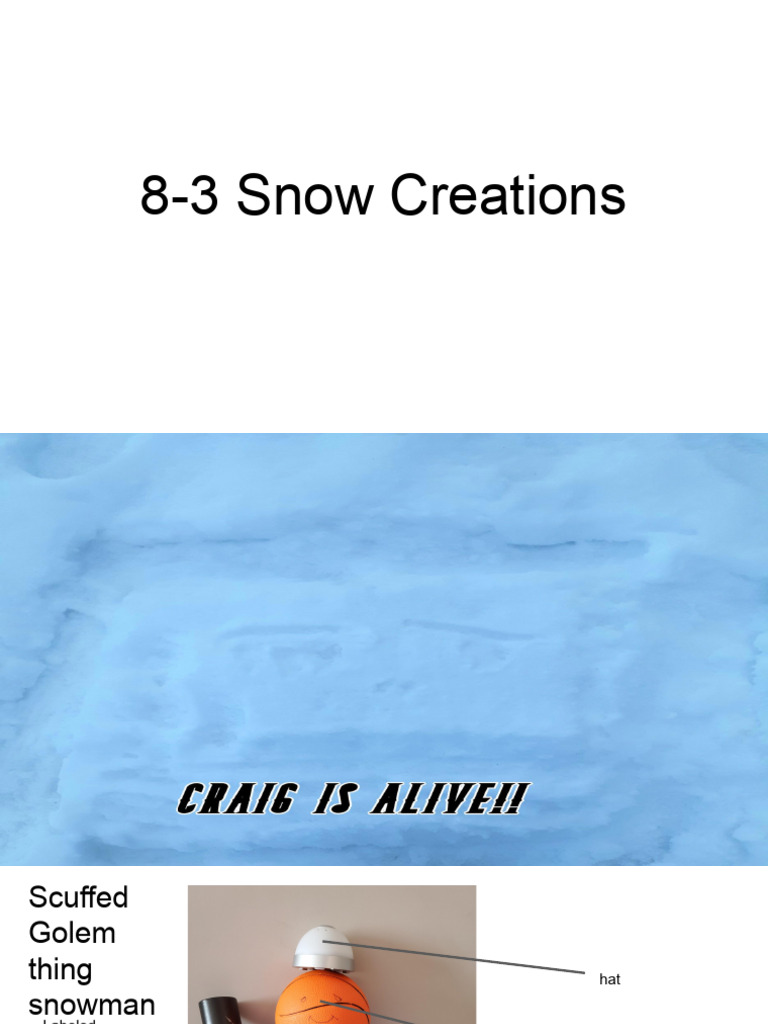 Edited - 8-3 Snow Creations | PDF