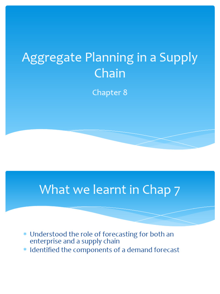 Chap 8 & 9 | PDF | Demand | Supply Chain