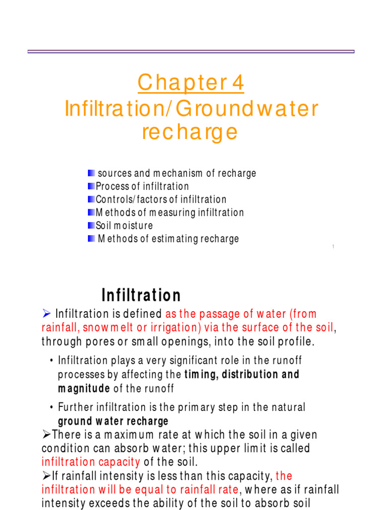 044 Infiltration | PDF | Soil | Civil Engineering