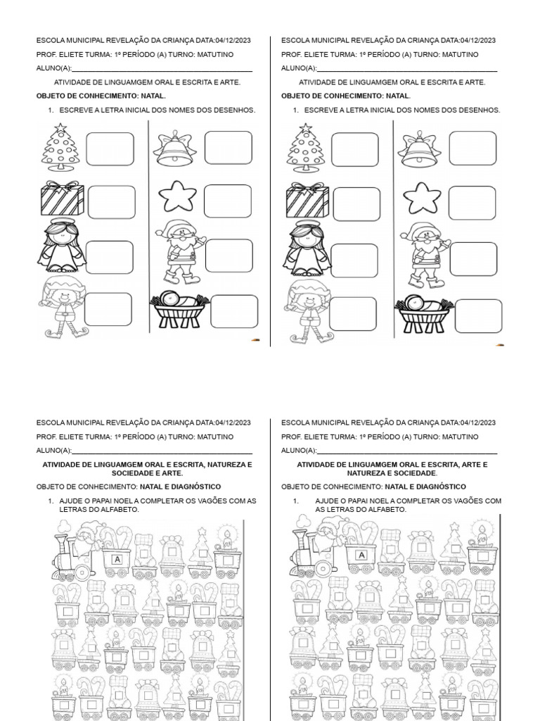 Ativ de Natal 23 | PDF | Natal