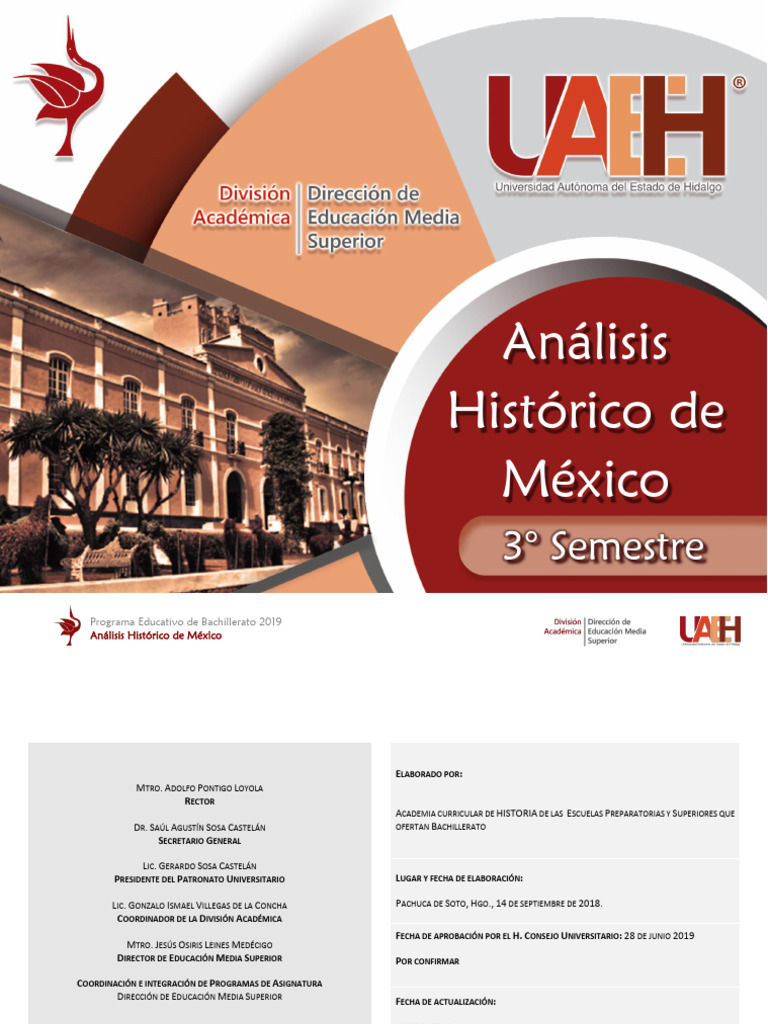 Análisis histórico de México uaeh (3) | PDF | Plan de estudios | Evaluación