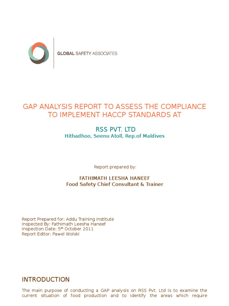 Sample GAP Analysis Report | PDF | Hazard Analysis And Critical Control ...