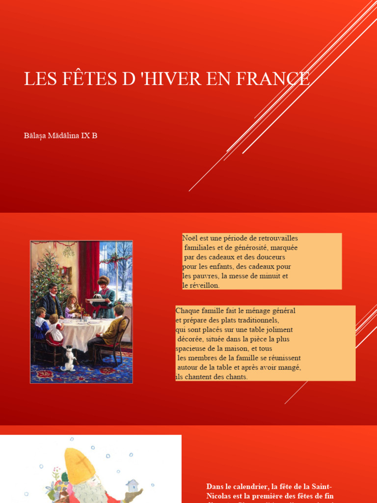 Fêtes d'hiver traditionnelles en France | PDF