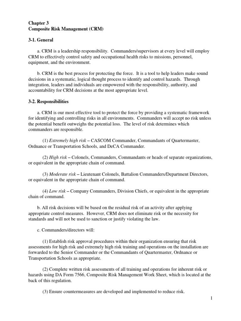 Composite Risk Management Guide | PDF | Risk | Risk Management