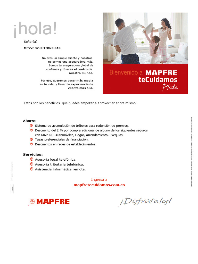 Beneficios y Coberturas de Póliza MAPFRE | PDF | Póliza de seguros | Riesgo