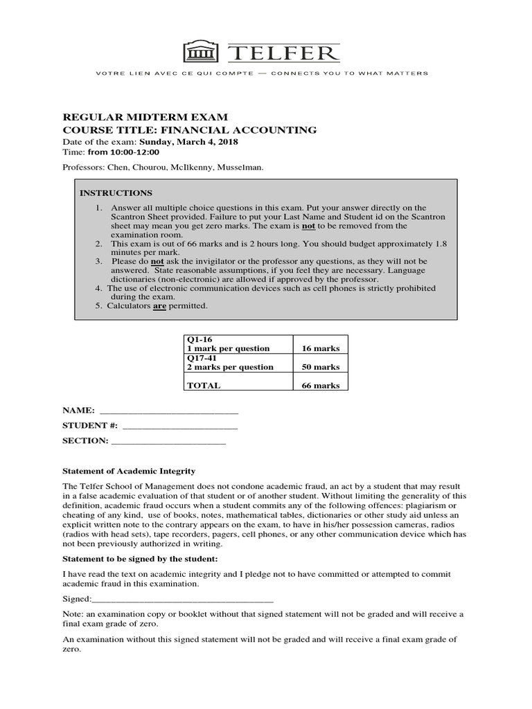 Regular Midterm Exam ADM1340 | PDF