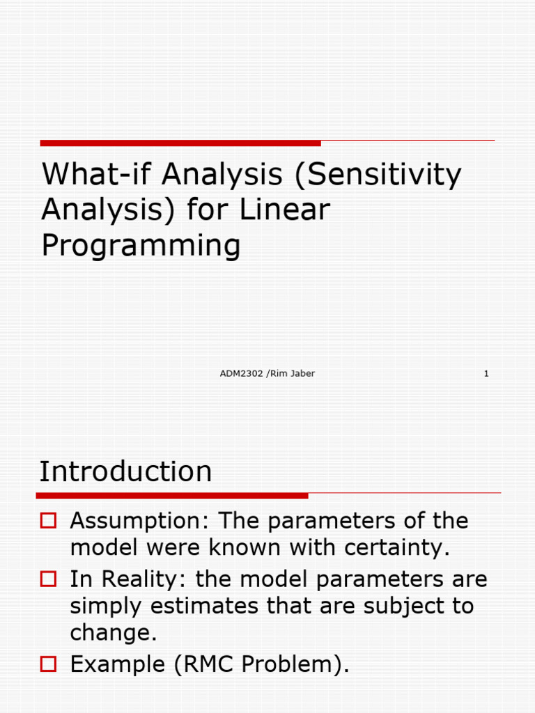 Sensitivity Analysis | PDF | Loss Function | Sensitivity Analysis