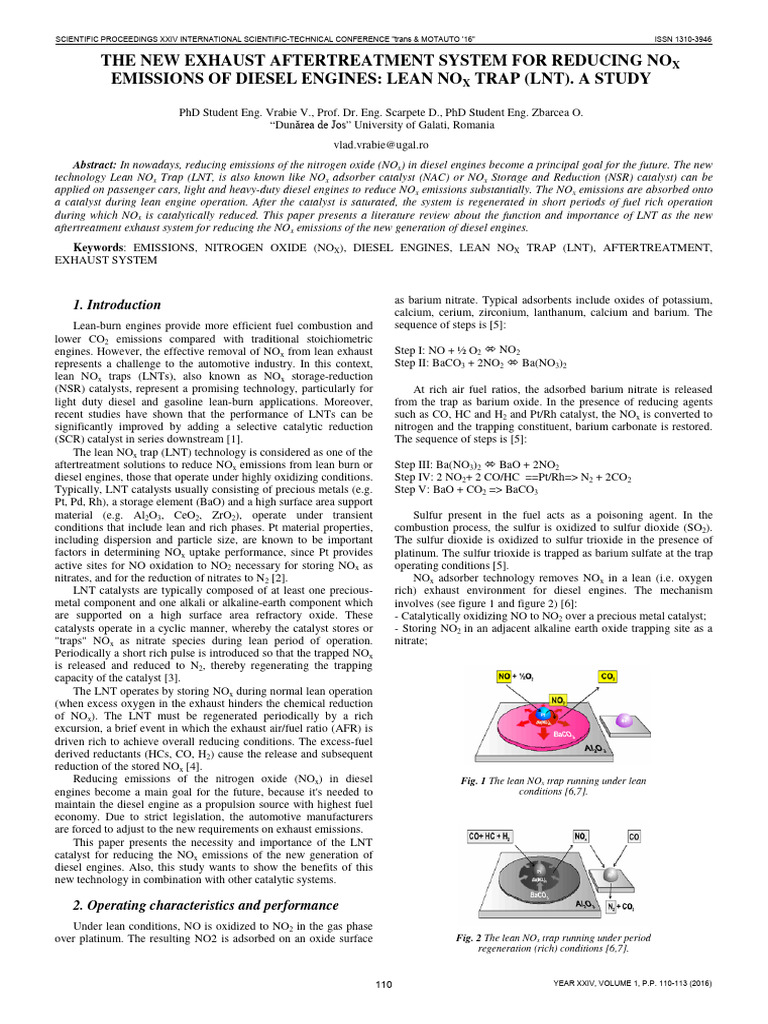 27.the New Exhaust Aftertreatment System For Reducing Nox Emissions of ...