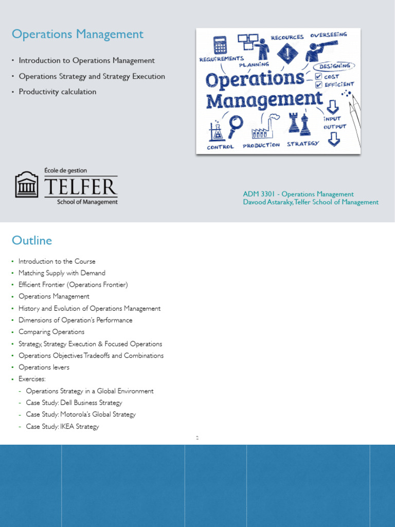Operations Management & Operations Strategy | PDF | Strategic ...