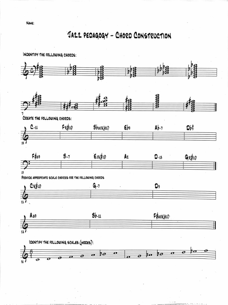 Chord Construction | PDF