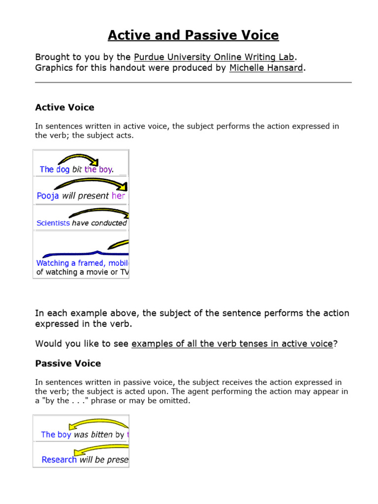 Passive Voice | PDF | Verb | Cognitive Science