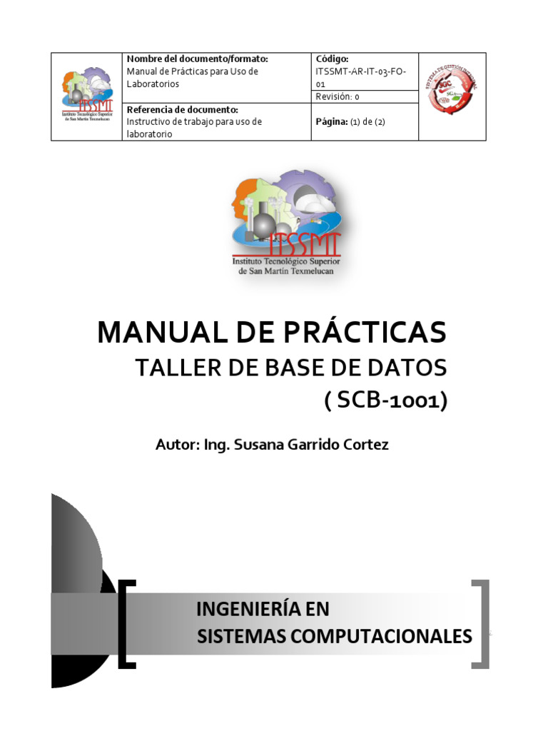 Manual de Prácticas Admon - BD - 2022 | PDF | Bases de datos | Mi sql
