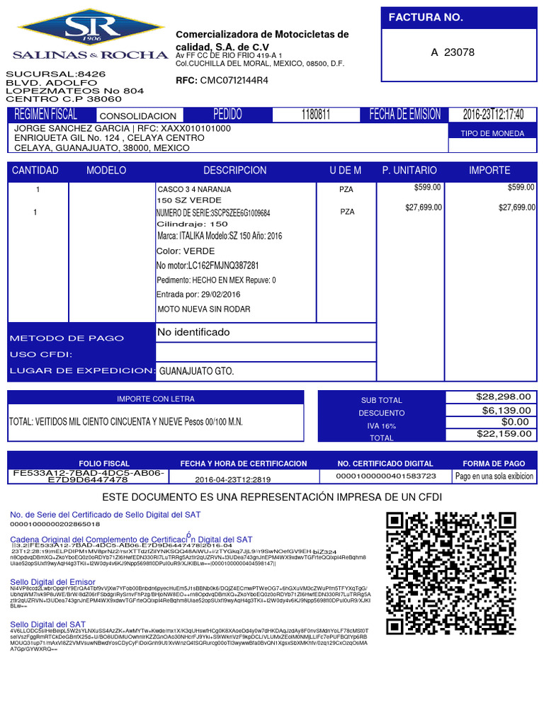 Fac Salinas y Rocha | PDF
