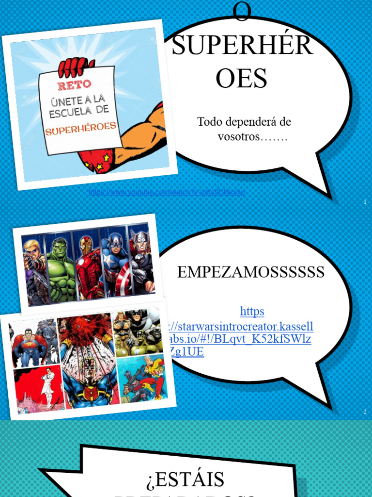 Presentación Superhéroes | PDF