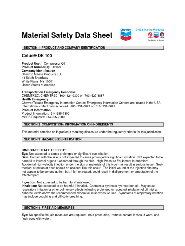 Cetus de 100 Us | PDF | Toxicity | Dangerous Goods