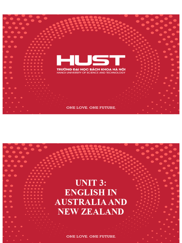 Unit 3 - English in Australia and New Zealand | PDF | English Language ...