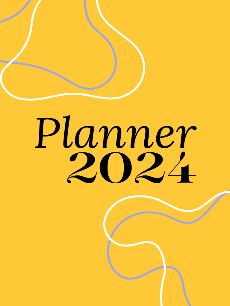 Planner 2024 Completo Azul e Branco | PDF