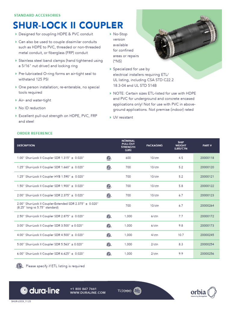DL ShurLock Coupler 11.23 | PDF | Pipe (Fluid Conveyance) | Building ...