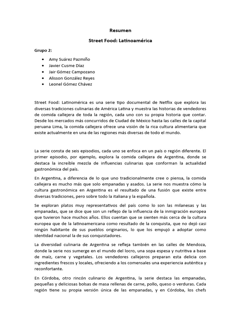 Food Street Latin America | PDF | Cocina mexicana | Cocina