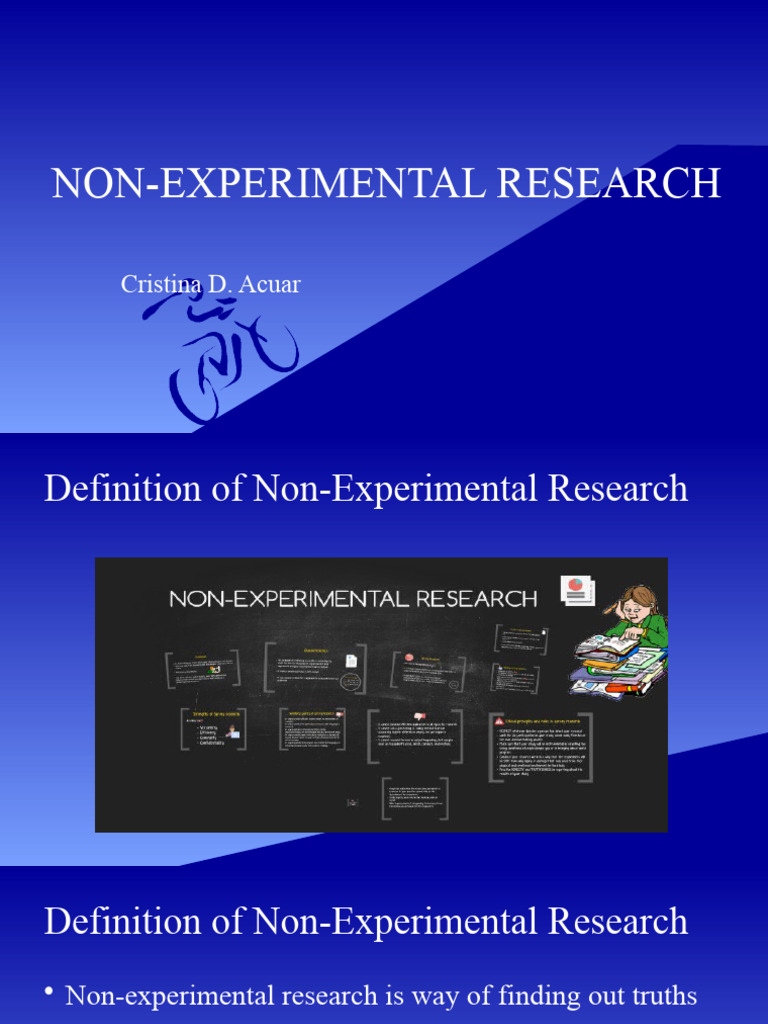 Non Experimental Research | PDF | Survey Methodology | Experiment
