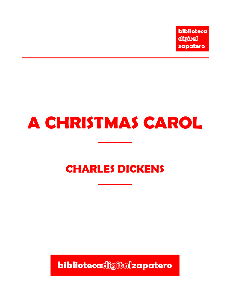 A Christmas Carol de Charles Dickens PDF | Download Free PDF | Jacob ...