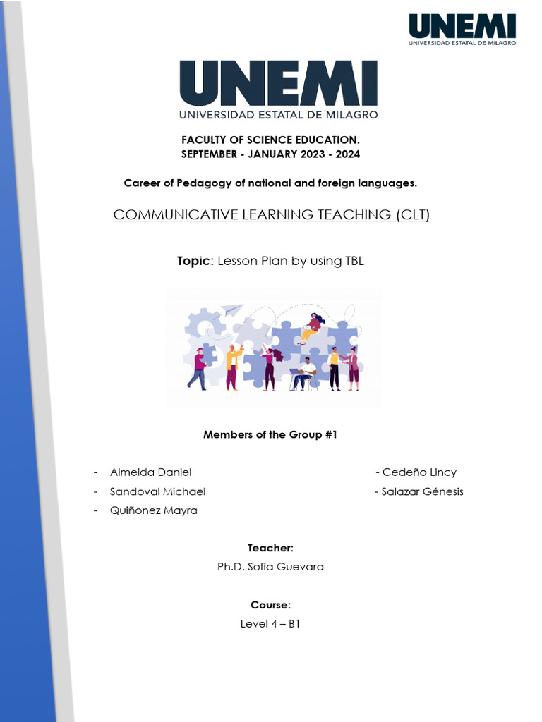 Communicative Learning Teaching (CLT) | PDF | Lesson Plan | Behavior ...